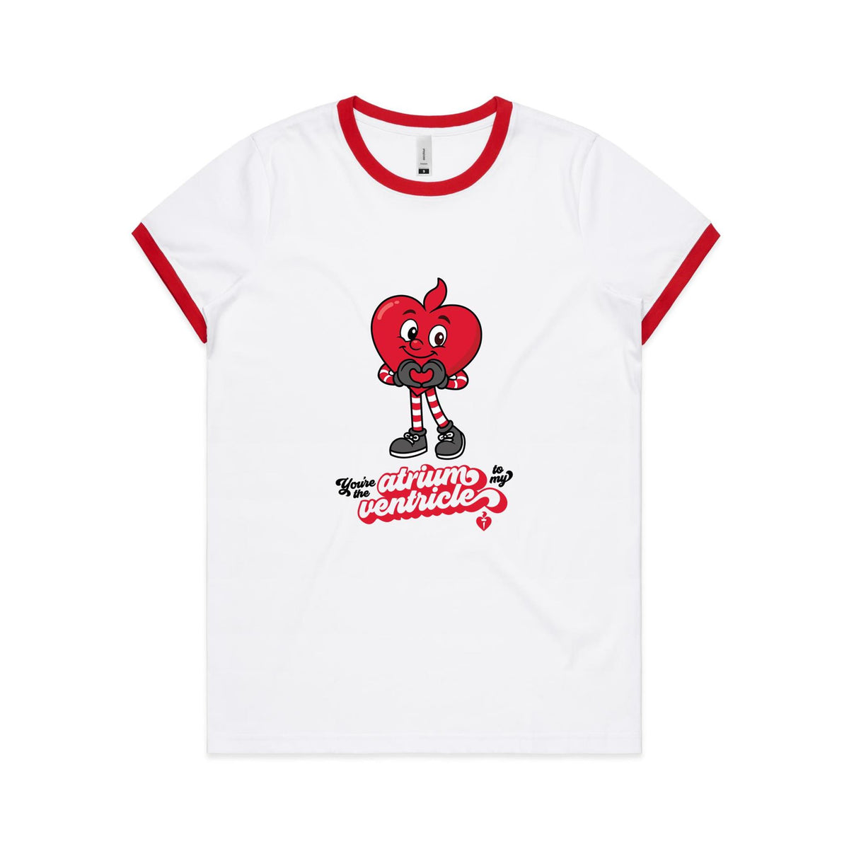 Atrium to my ventricle - women's ringer t-shirt – National Heart ...