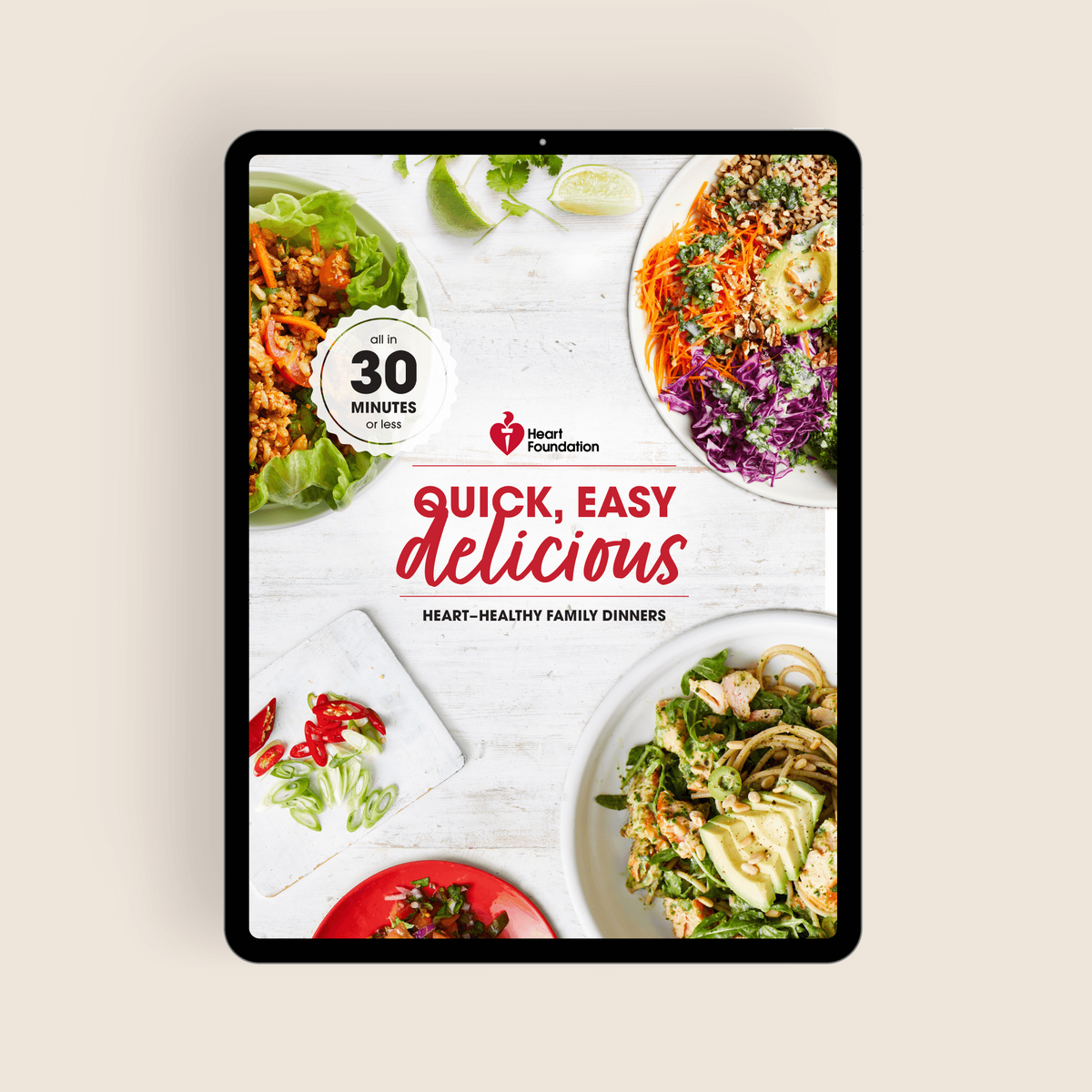 Quick, easy, delicious recipes e-book | Heart Foundation – National ...